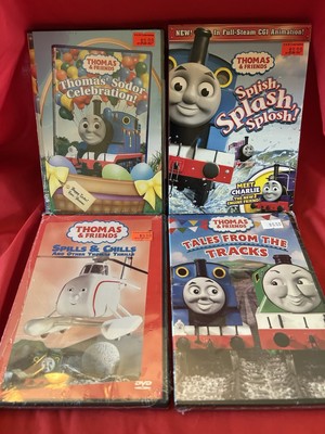 THOMAS & FRIENDS 4 SEALED DVD Lot Spills & Chills Splish Splash Splosh ...