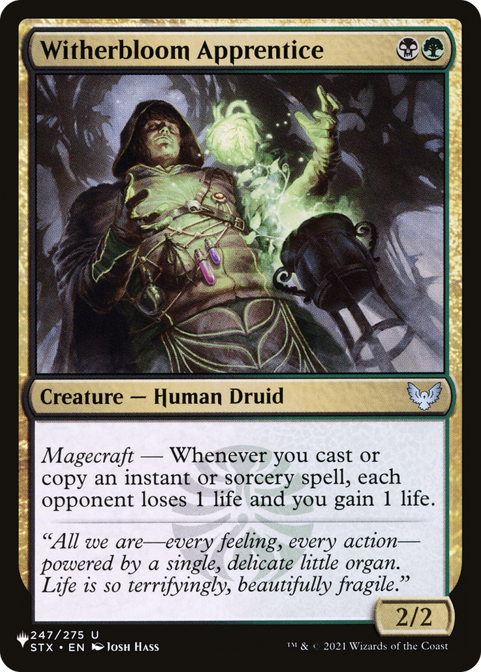 Witherbloom Apprentice [The List] Near Mint MTG | eBay