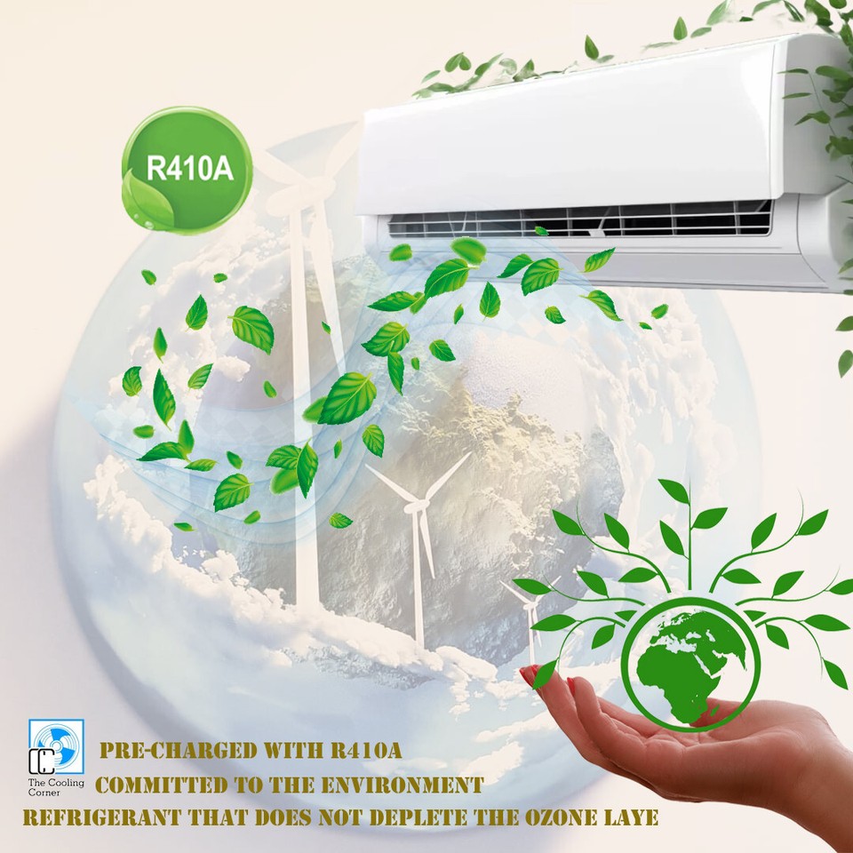 Everwell® 12000 - 24000 BTU Mini Split Air Conditioner System 17 SEER2 ...