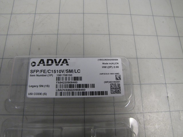 ADVA 1061706193 SFP FE C1510v SM LC Optical Networking Module Adapter ...