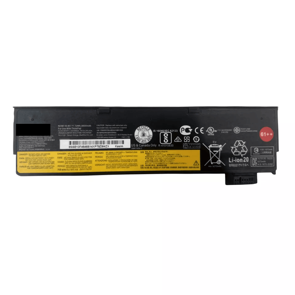New Genuine 61++ 72WH 01AV427 01AV423 Battery For Lenovo ThinkPad T470 ...