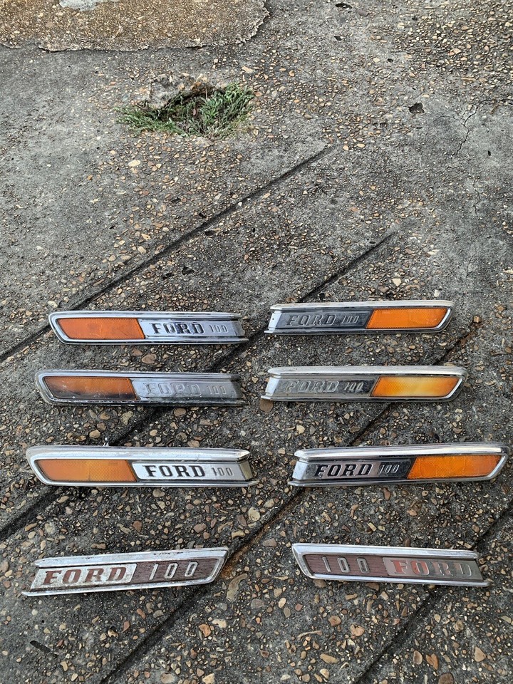 1967-72 Ford F100 Hood Emblem set Original OEM Lot Large Lot | eBay