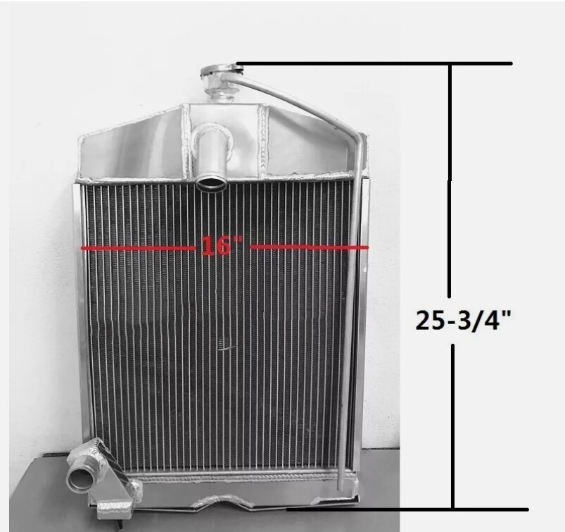 Brand New Aluminum Radiator For FORD TRACTOR 8N 9N 2N 8N8005 2-ROWs ...
