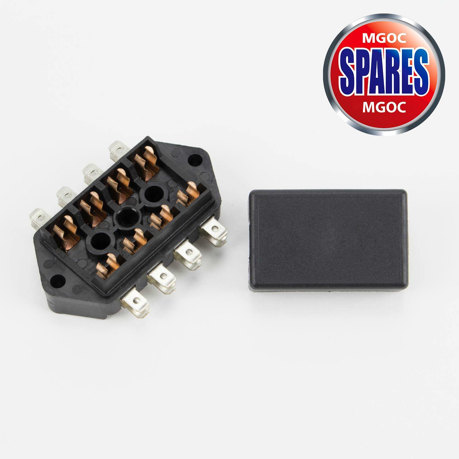 Classic Mini Triumph TR5 Lotus 4-Line Fuse Box with Lid - RTC440A | eBay UK