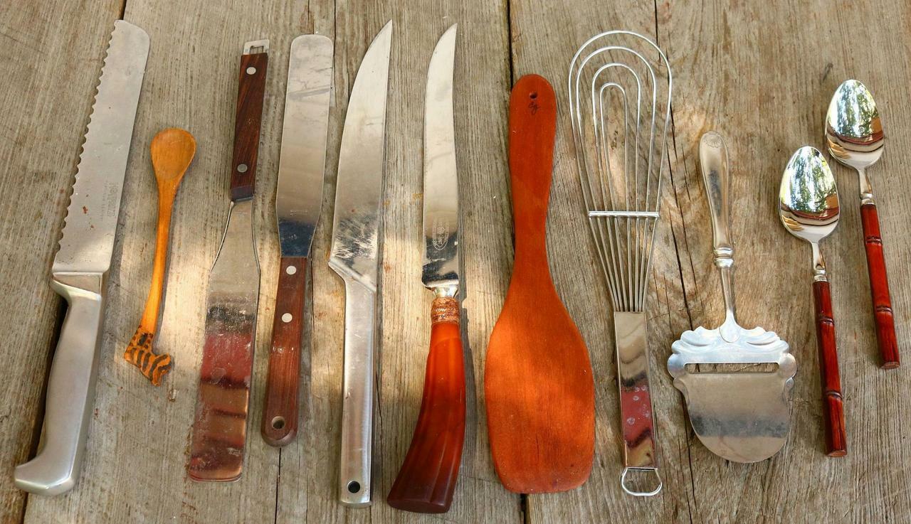 Mixed Lot Utensils Kitchen Tools Knives Hoffritz Unusual mix Estate ...