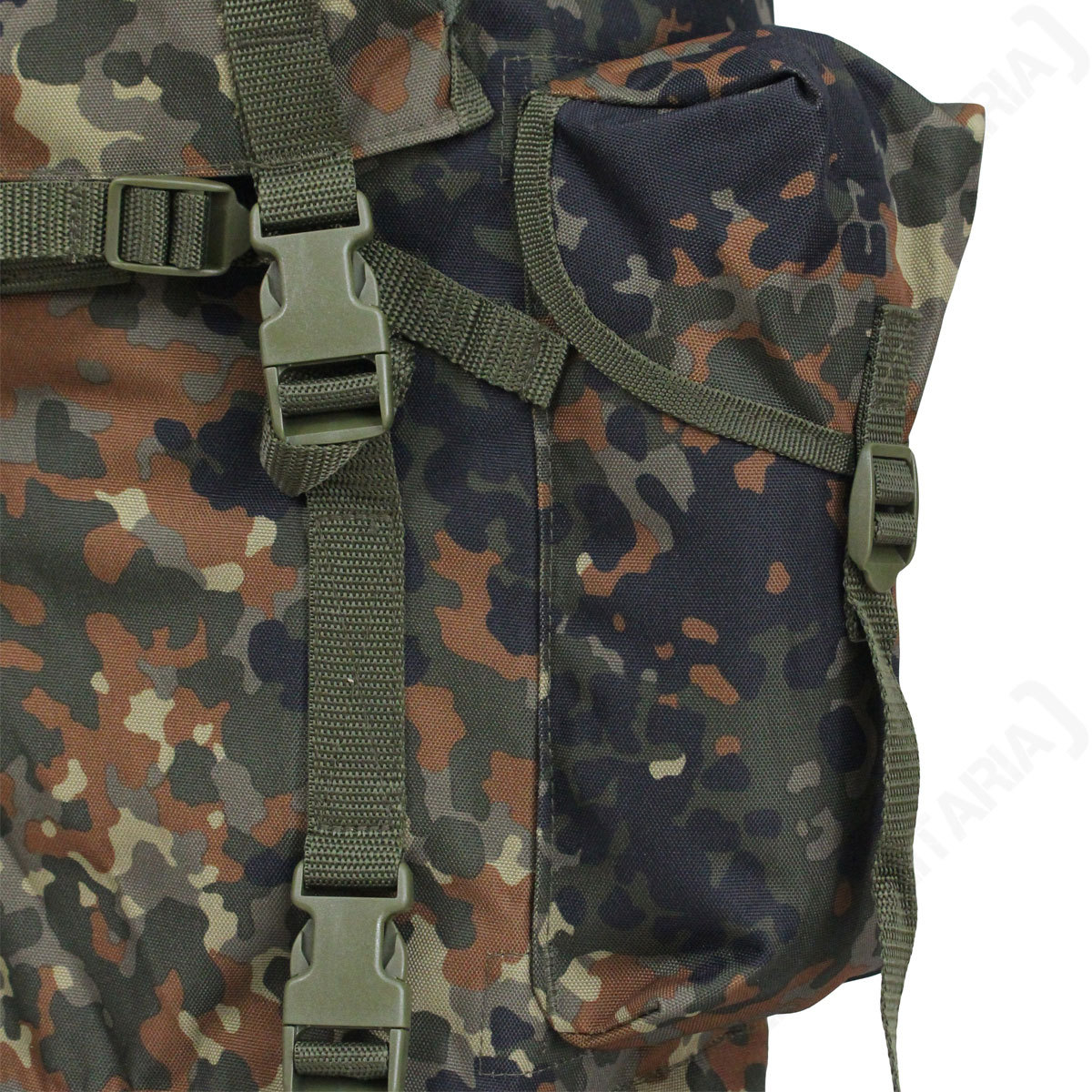 German Army Style Flecktarn 65L Rucksack - Military Backpack Bag Cadets ...