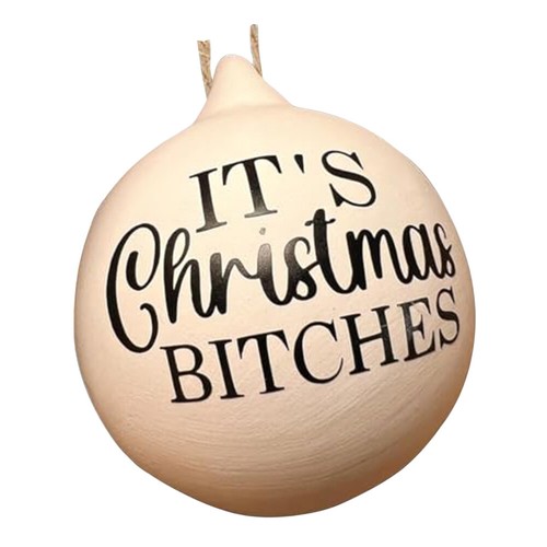 Funny Christmas Offensive Balls Sweary Bauble Christmas Ball for ...