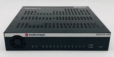 EXTREME NETWORKS ENTERASYS D2G124-12P 12-PORT GIGABIT SWITCH | eBay