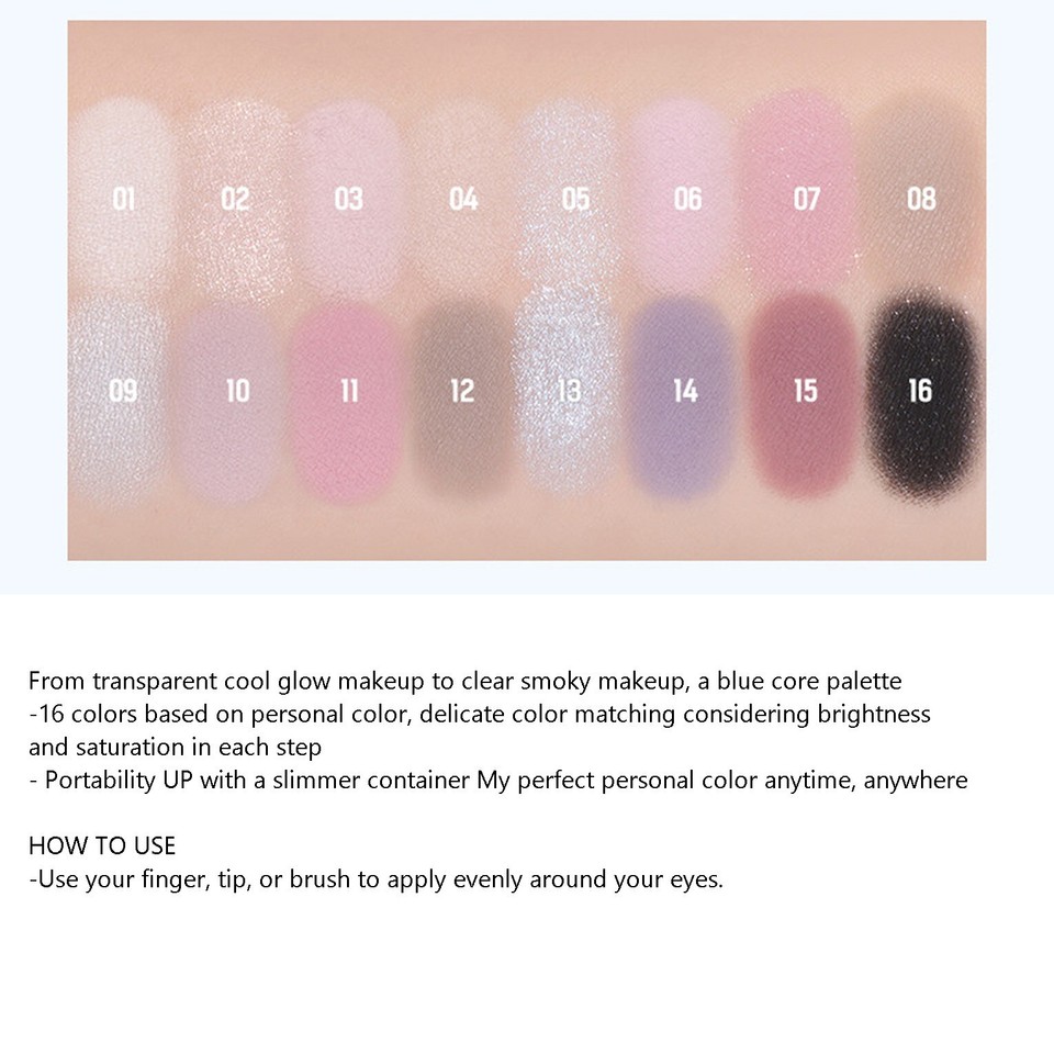 WAKEMAKE NEW Soft Blurring eye Palette 14g 13 Bluecore Blurring 23 NEW ...