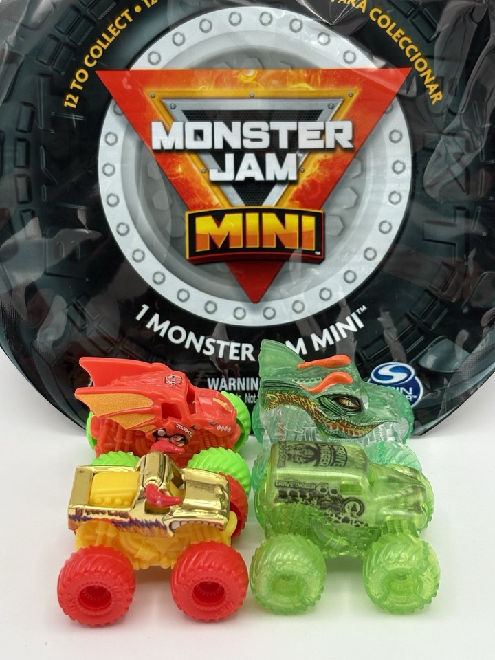 (Unopened) 2024 Monster Jam Mini, Series 17 Rare Set Of 4 #151, #152 ...