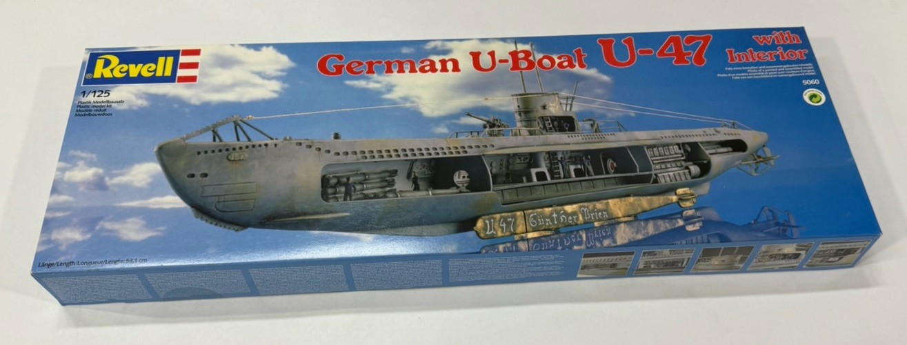 Revell #*5060 German U-Boat U-47 with Interior 1:125 Scale LR-SC | eBay