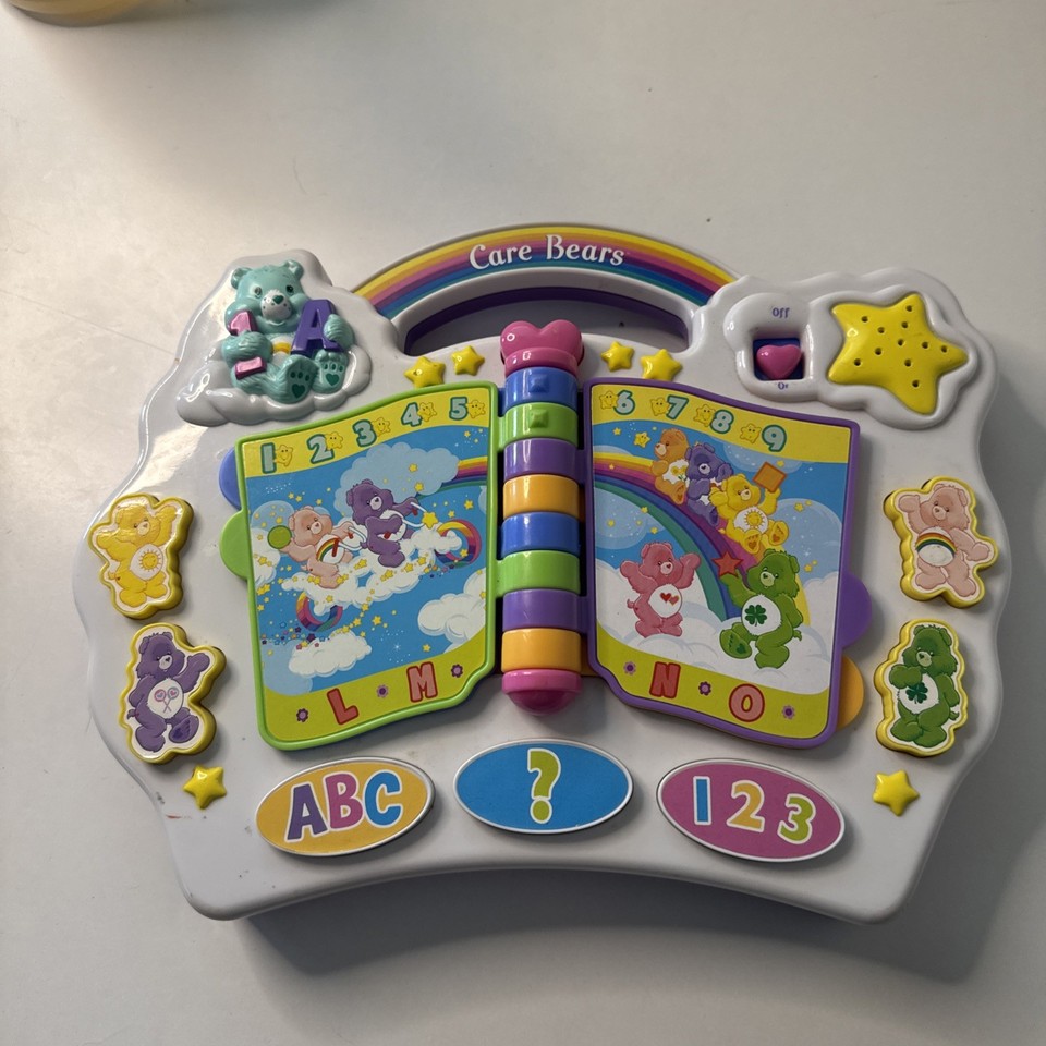 Care Bears Story Book ABC Number Talking Music Learning Electronic Toy ...
