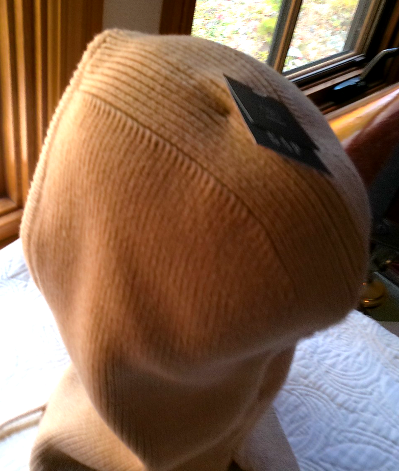 GAP BALACLAVA HEAD NECK WARMER DRAWSTRING TAN NWT ONE SIZE SOFT RIBBED ...