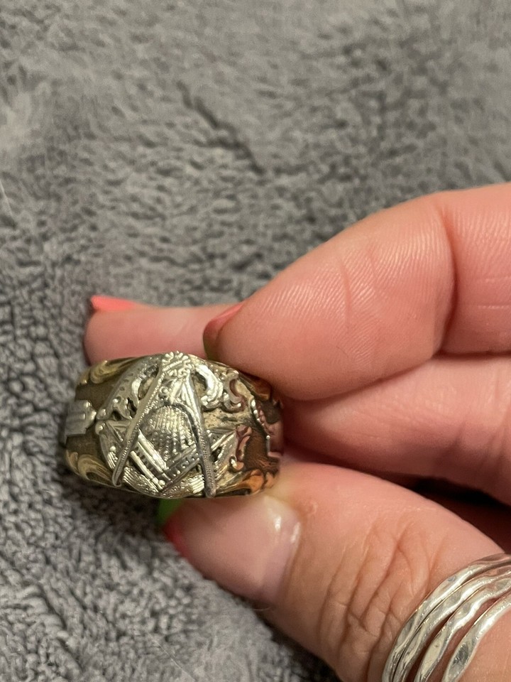 14k and 18k Gold Antique Master Mason ring | eBay