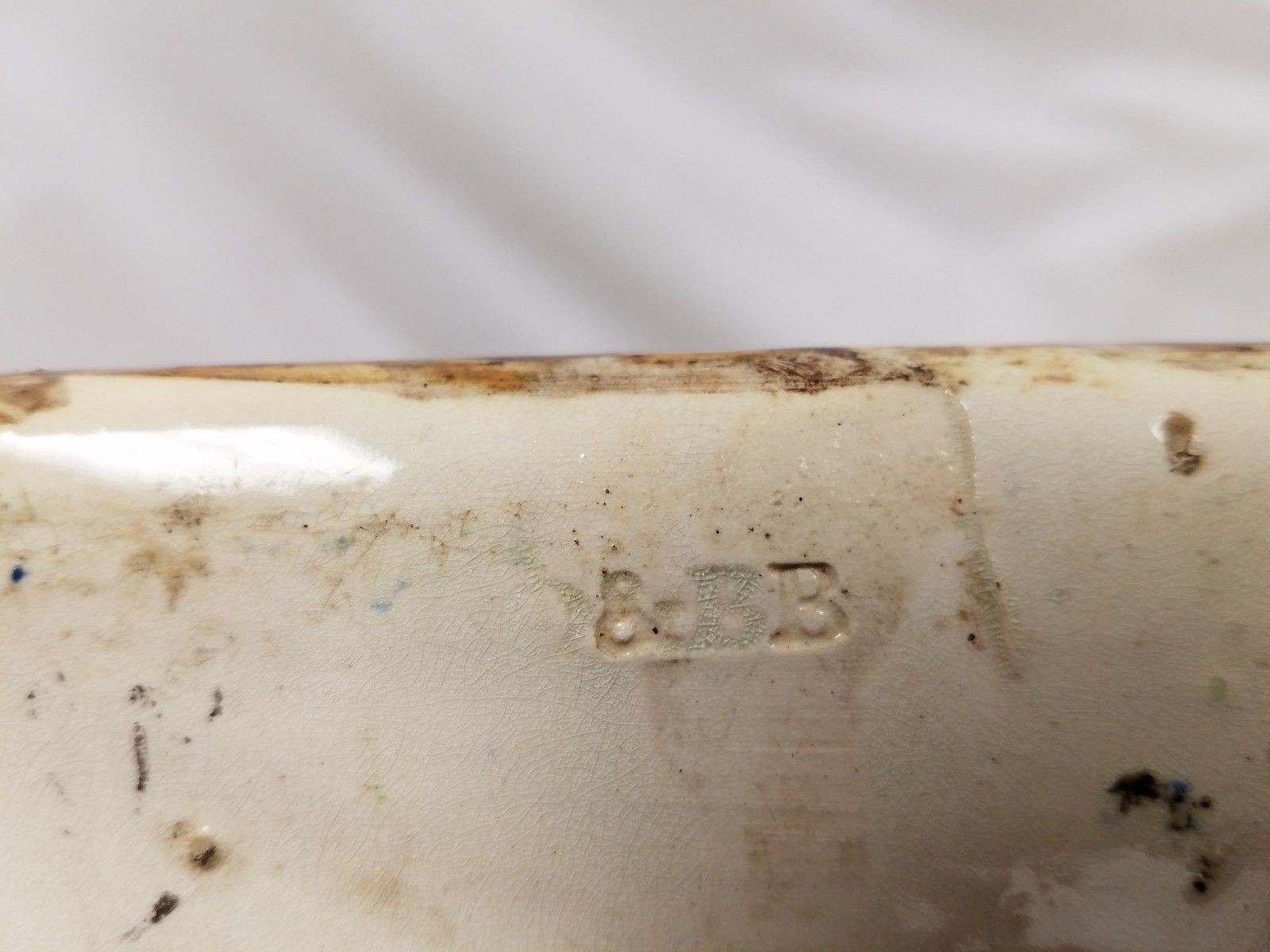 Antique ODELL & BOOTH BROTHERS American Art Pottery Barbotine Glaze ...