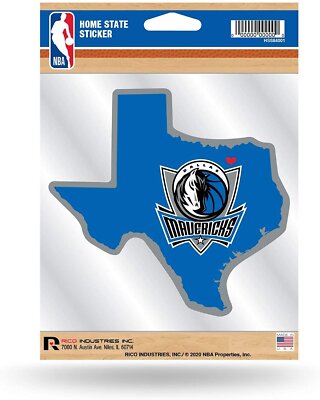 Dallas Mavericks 5 Inch Sticker Decal, Home State Design, Flat Vinyl ...