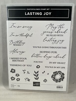 LASTING JOY Stamp Set Stampin Up Birthday Thankful Sorry Better Days ...
