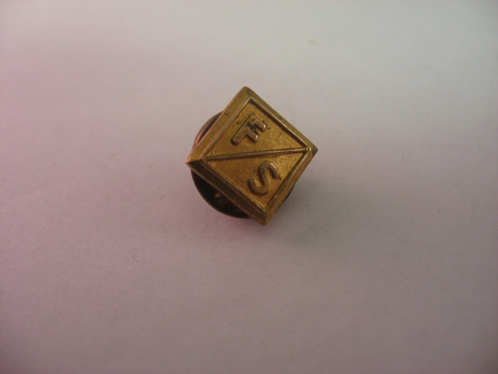Vintage "FS" Cool Design Gold Tone Mens Tie Tack Lapel Pin | eBay
