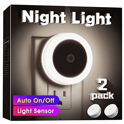 Night Light Night Lights Plug Into Wall 2pack Nightlight With Light ...