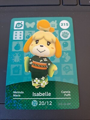 Genuine Animal Crossing amiibo card Series 3 #215 Isabelle | eBay Australia