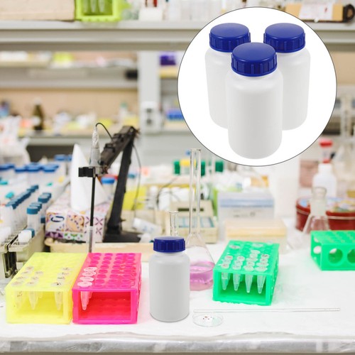 3 Pcs Laboratory Chemical Reagent Sample Bottles Container Storage ...