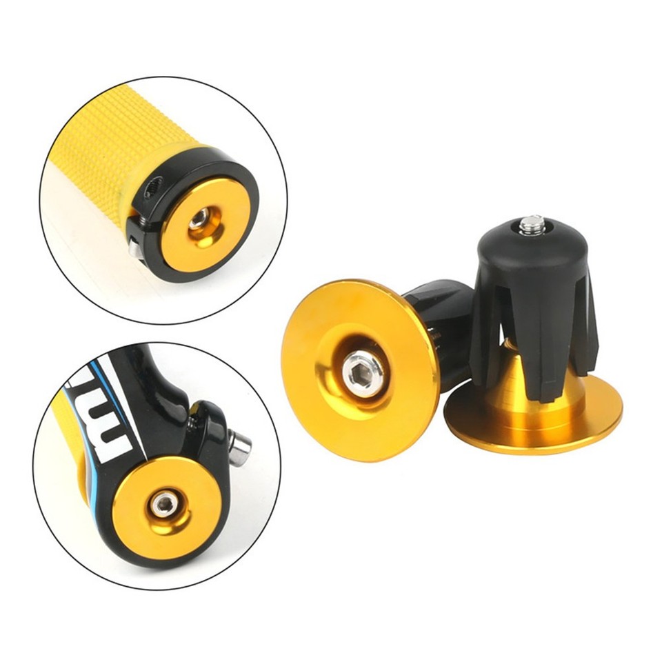 3 Pairs Bar End Plugs Aluminum Alloy Handlebar End Caps Bike HandleBar ...