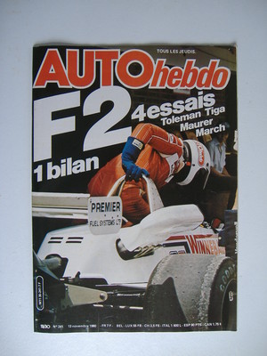 AUTO HEBDO n°241 F2 MARCH 802-F2 MAURER MM 80-F2 TIGA F 280-F2 TOLEMAN ...