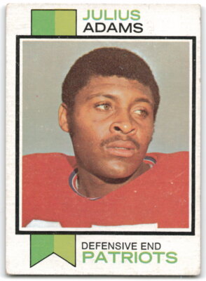 1973 Topps #278 Julius Adams New England Patriots 3AR | eBay
