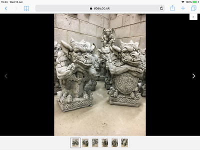 LATEX AND FIBREGLASS MOULD GARGOYLE LEFT AND RIGHT PAIR 40CM TALL ...