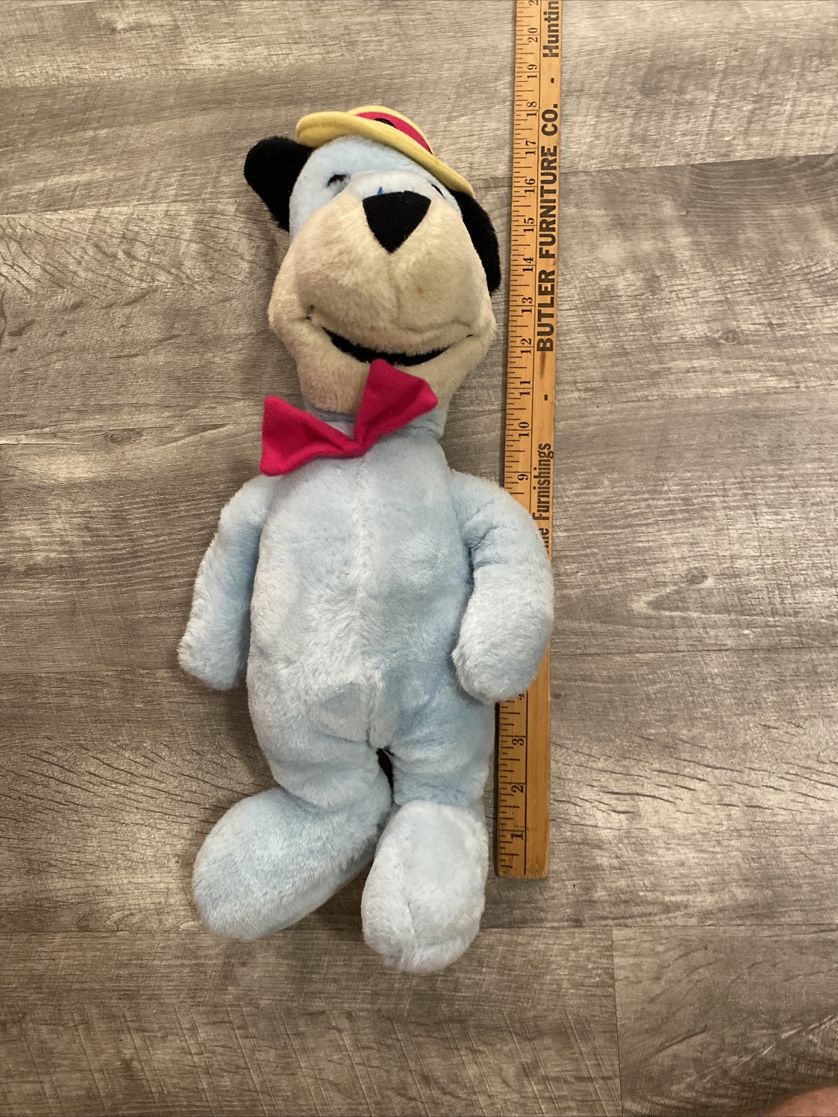 VINTAGE HUCKLEBERRY HOUND STUFFED ANIMAL PLUSH TAGGED 1987 HANNA ...