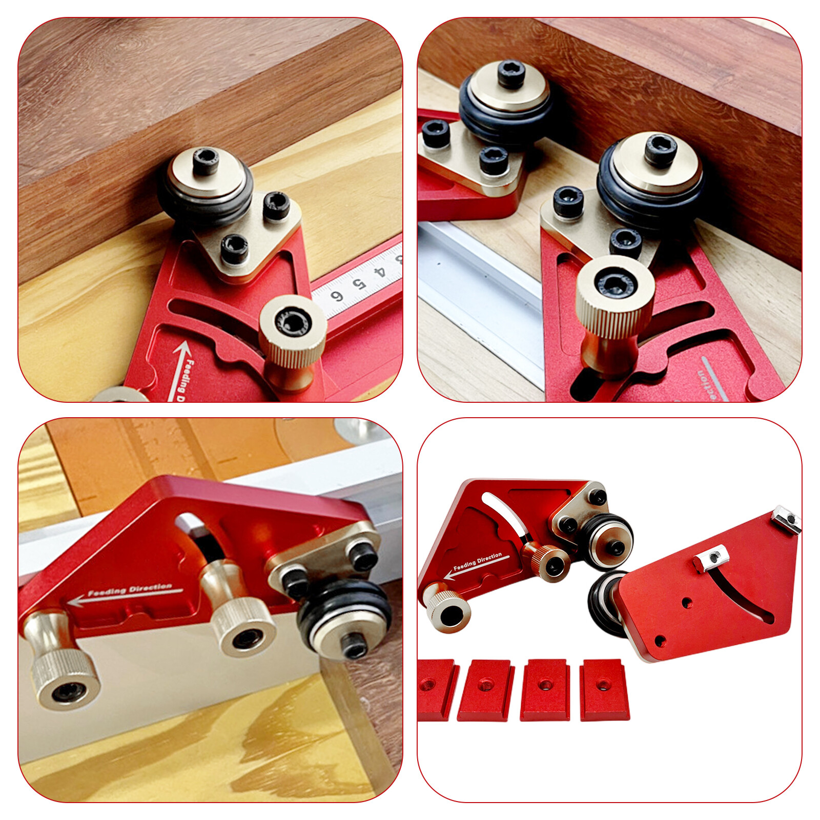 2Pcs Table Feather Loc Boards Table Pressing Feeder Guide Roller for ...