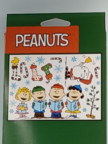 Peanuts Window Clings Christmas Snoopy Lucy Charlie Linus + Peel Stick ...