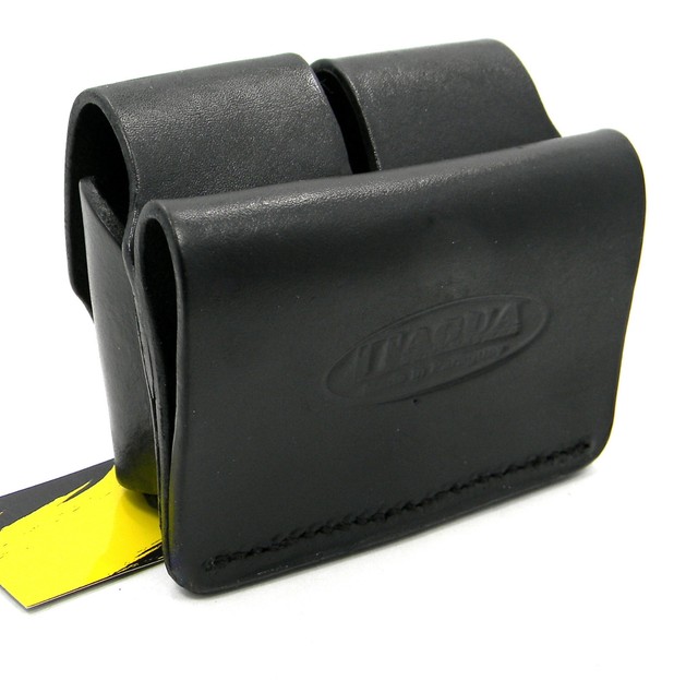 Tagua Gunleather Black Leather Double Speedloader Pouch for 38 357 for ...