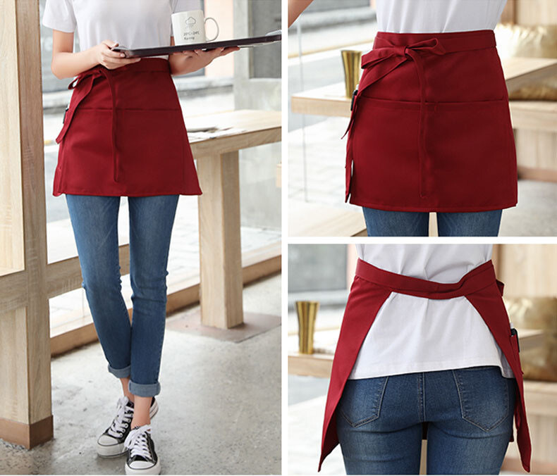 Men Women's Aprons For Kitchen Restaurant Chef Cooking Waiters with ...