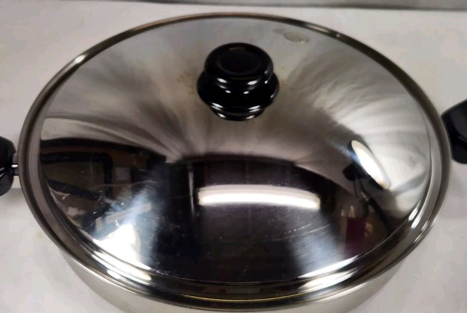 Saladmaster 15" Braiser Pan w/ Cover 9 Qt TP304-316 Stainless Steel ...