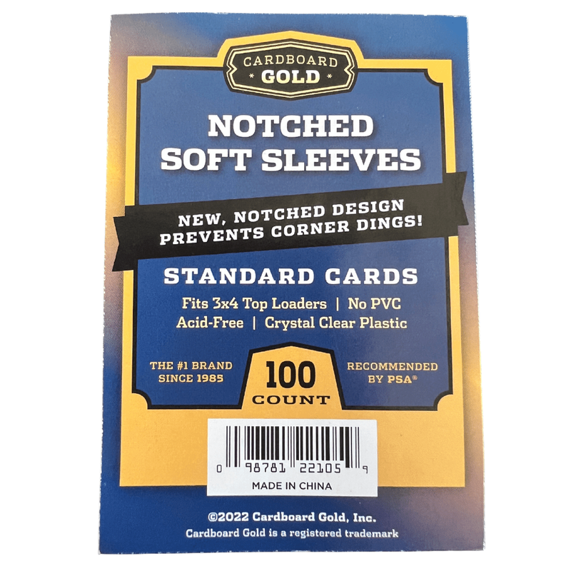 Cardboard Gold CBG-PSN Trading Card Soft Sleeves - 100 Pack for sale ...