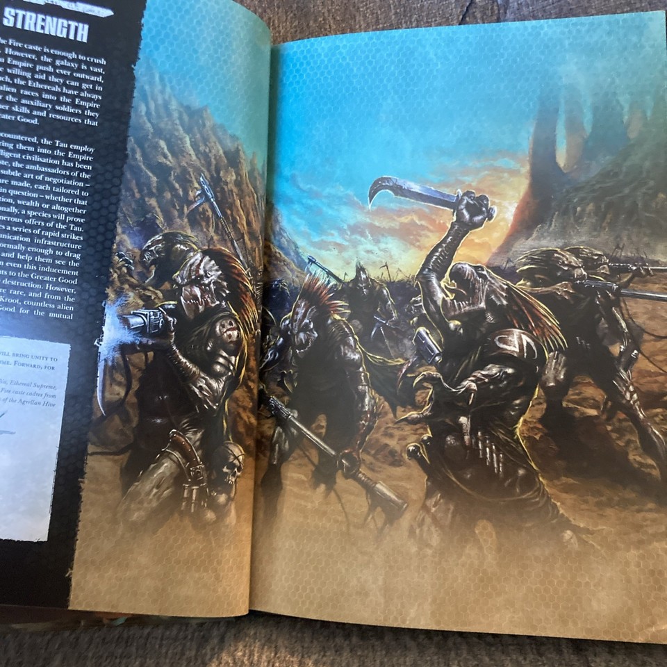 Warhammer 40k Codex Tau Empire Hardcover Book 2015 7th Edition Good ...