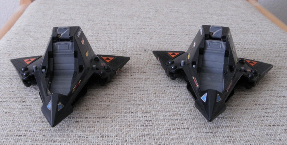 1986 Coleco StarCom Shadow Bat & 2 Parasite Fighters (Missing, Broken ...