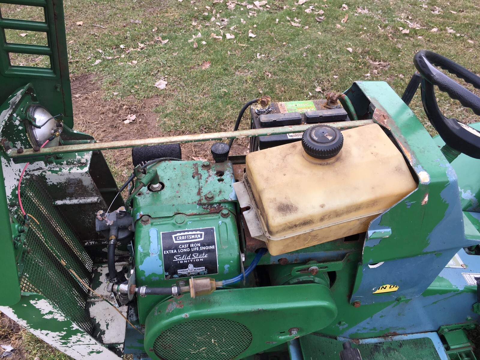 VINTAGE SEARS SUBURBAN 12 GARDEN TRACTOR lawn mower Tecumseh 12hp | eBay