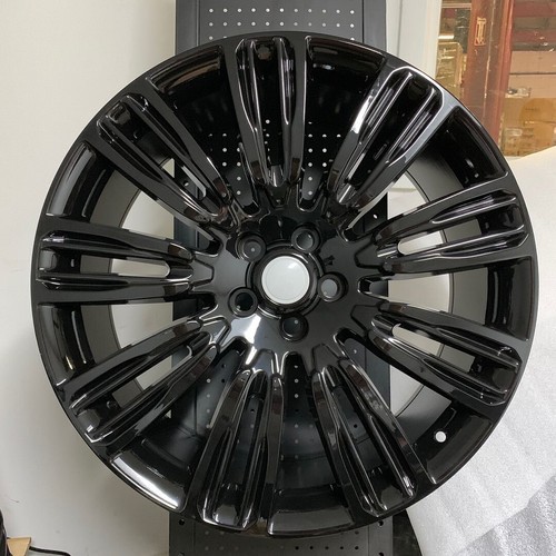 22" FULL GLOSS BLACK DYNAMIC WHEELS RIMS FITS LAND RANGE ROVER LR3 LR4 ...