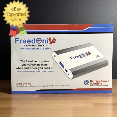 ⚡️FREEDOM V2 CPAP Battery Backup Power For Traveling - NO POWER CORD ⚠️ ...