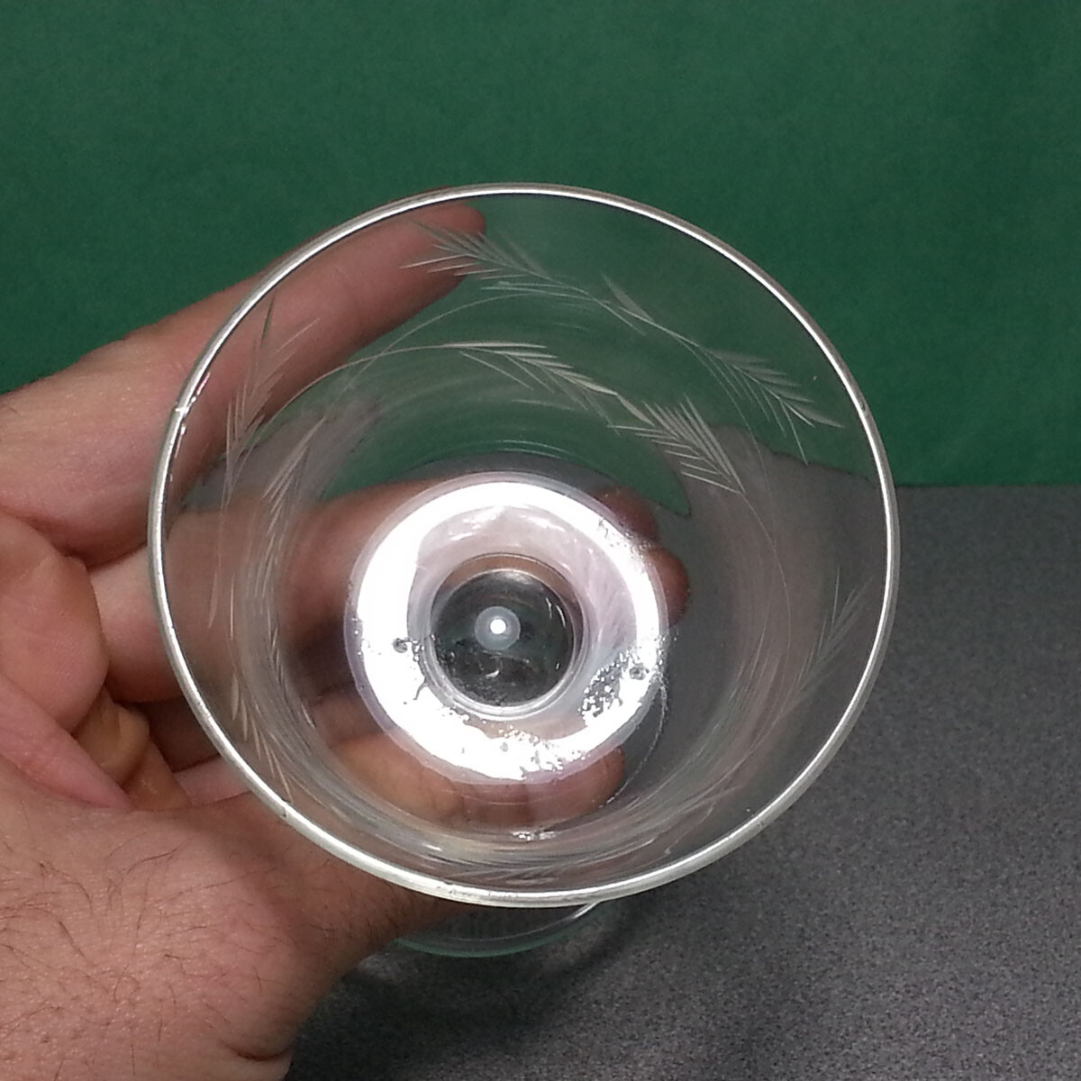 Sherry 4 oz Stem Glass with Etched Pattern | eBay