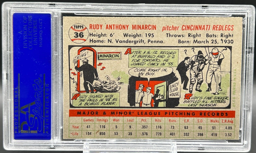 1956 Topps - Gray Back #36 Rudy Minarcin for sale online | eBay