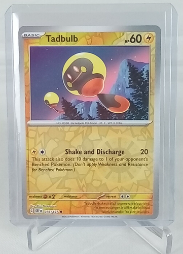Tadbulb Hp 60 Holo #76 Pokémon Card 2023 | eBay
