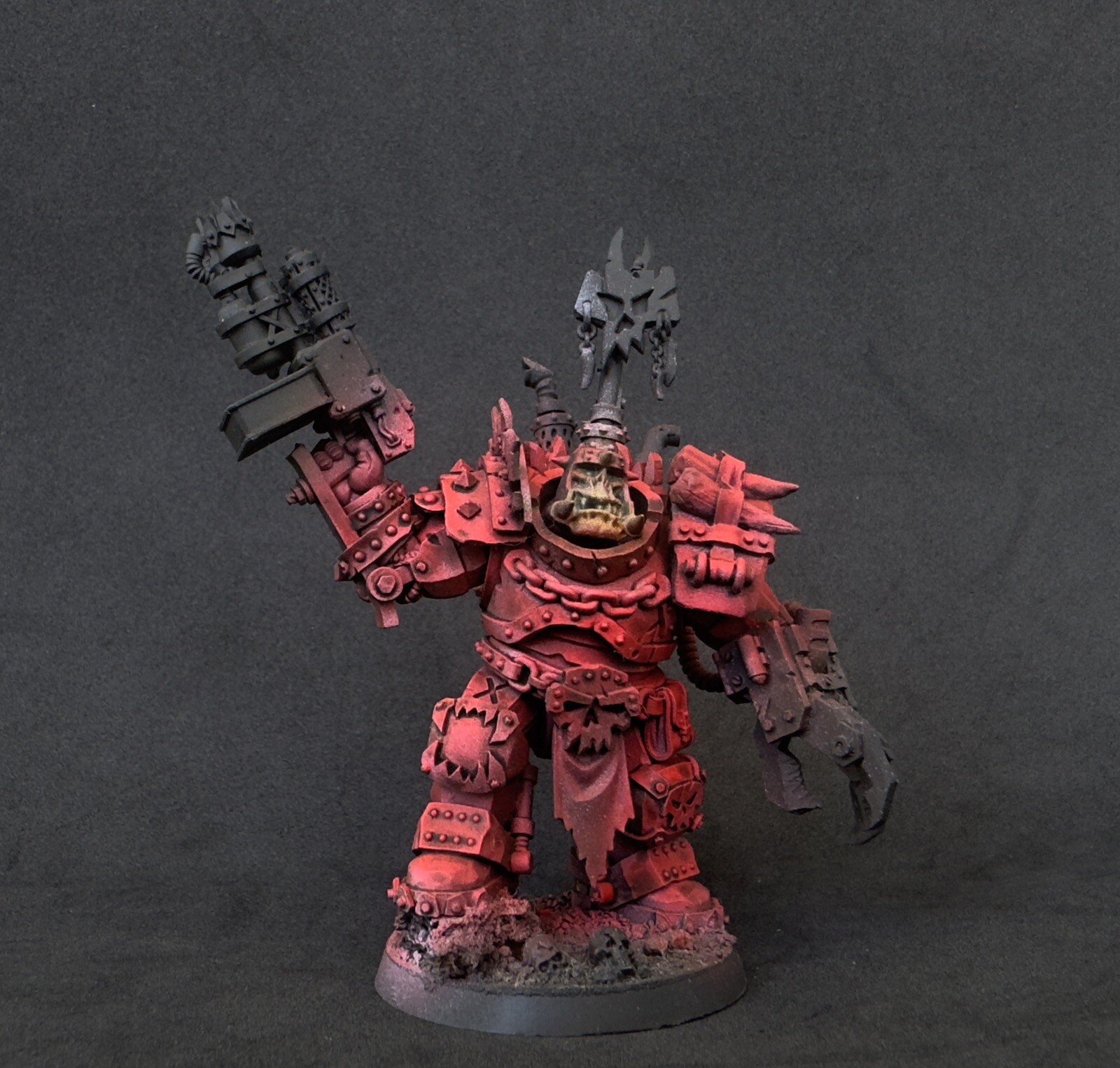 Warhammer 40k Artel W Orks Meganobz Single Mini Base Paintjob | eBay