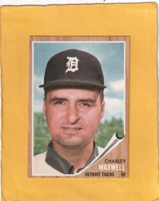 1962 Topps #506 Charlie Maxwell Detroit Tigers EX/NM UER #26618 | eBay