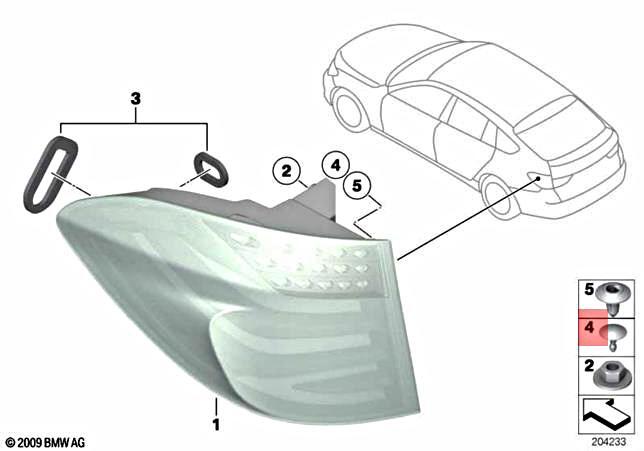 Genuine BMW MINI Alpina Hybrid M5 M6 X3 M X4 X6 Z4 Clip Upper Part ...