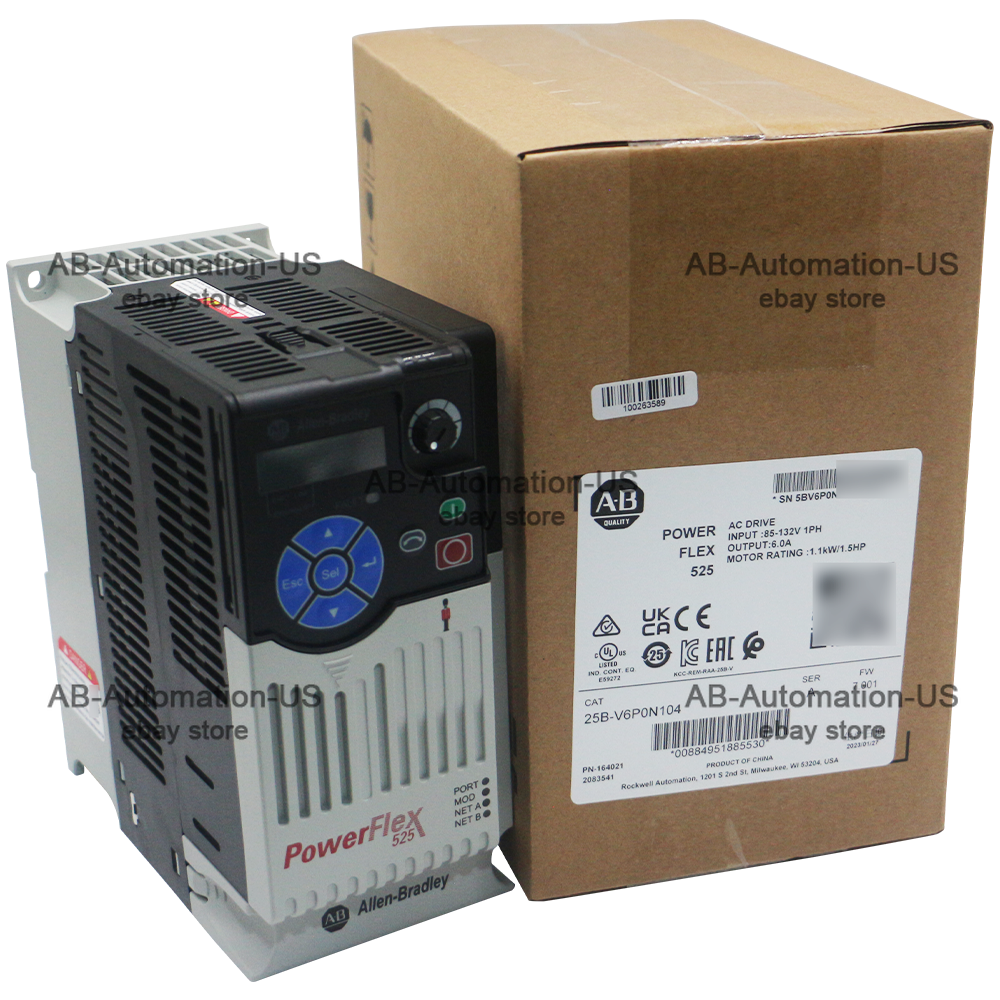 Brand New 25B-V6P0N104 PowerFlex 525 1.1kW (1.5Hp) AC Drive | eBay