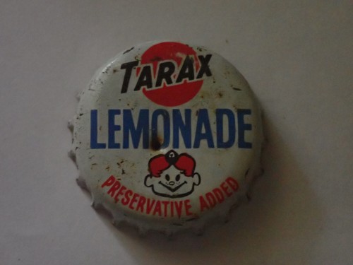 CROWN SEAL BOTTLE CAP TARAX LEMONADE MELBOURNE VIC 1960 V GOOD COND ...