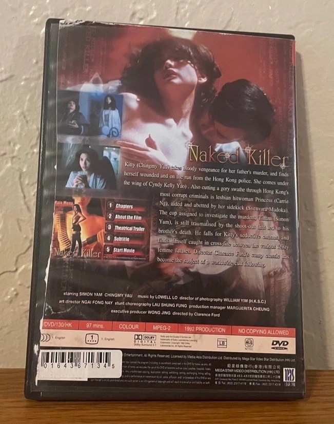 Naked Killer DVD 1993 Simon Yam Chingmy Yau - HOLLYWOOD VIDEO | eBay